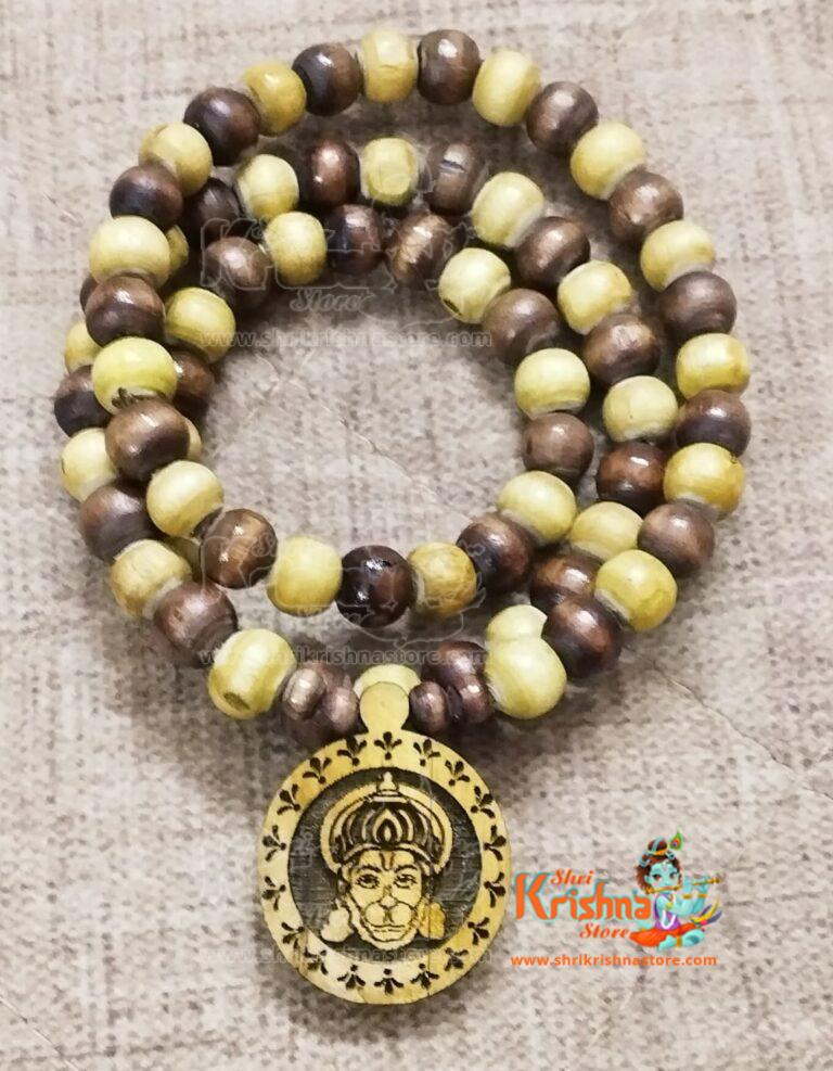 Hanuman Ji Rama Shyama Tulsi Beads Mala