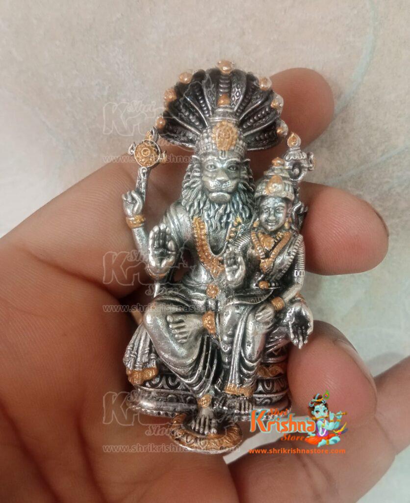 Lakshmi Narasimhar Idol in Silver