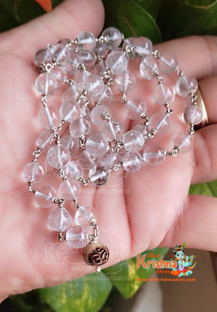 Sphatik Mala 100% Lab Certified - buy online - shrikrishnastore.com