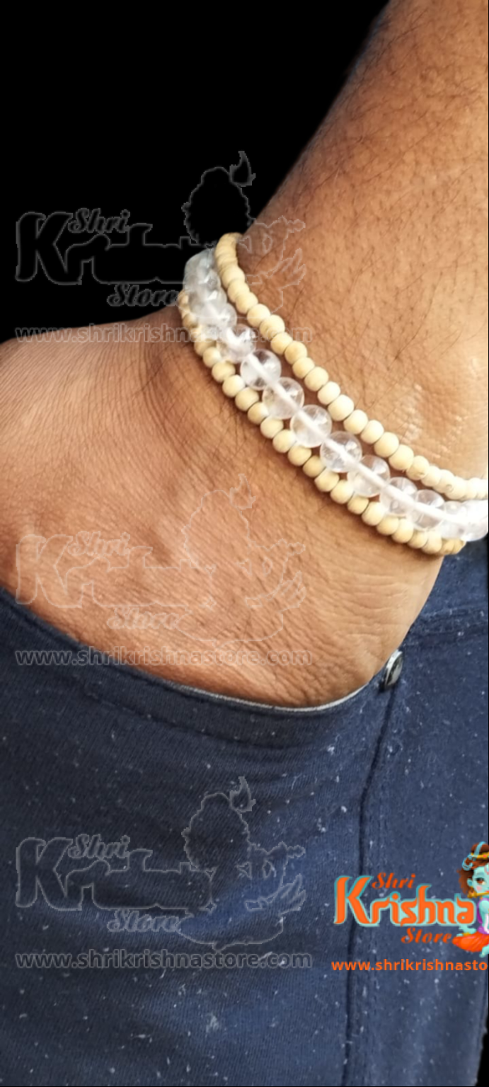 Spathic With Tulsi Beads Bracelet buy at www.shrikrishnastore.com